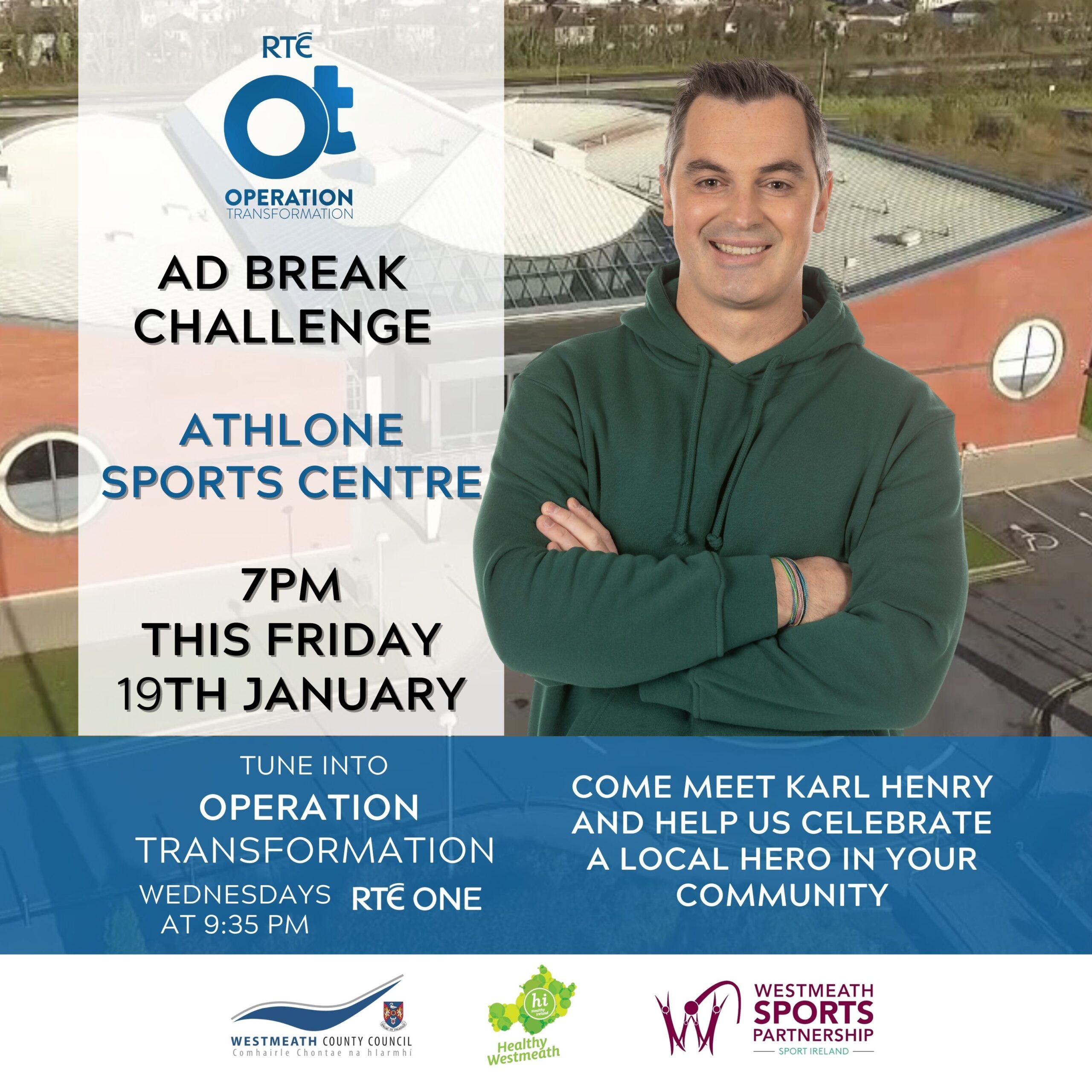 Come down and be part of RTE's Ad break Challenge with Karl Henry ...